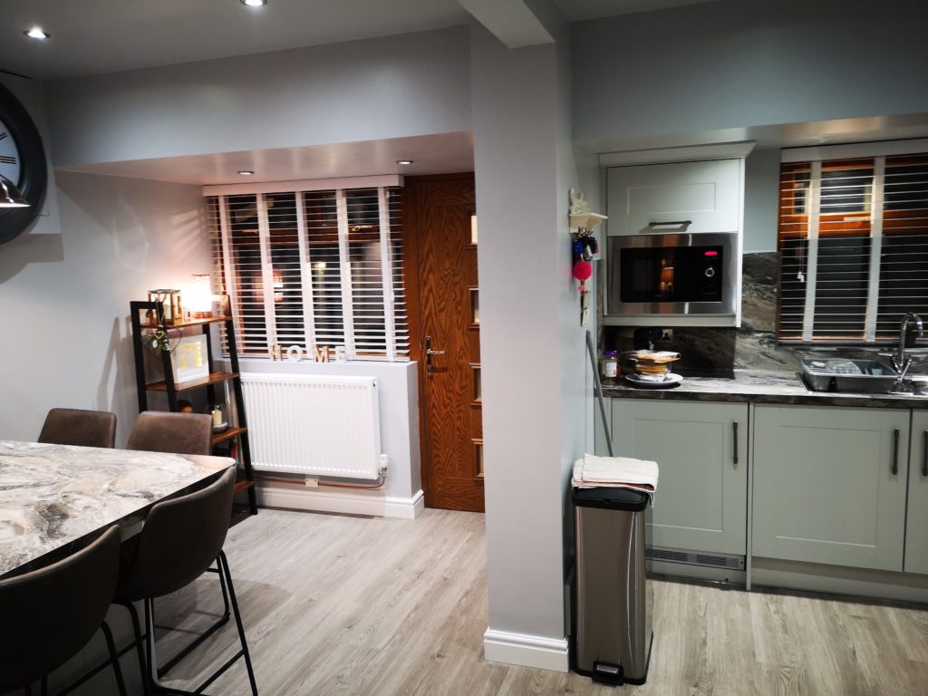 Garage Conversion to Kitchen/Diner in Bedworth | Builder & Brickwork ...